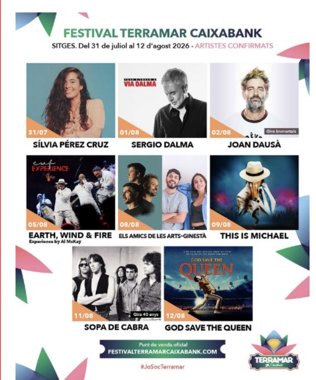 Festival Terramar Sitges 2026 | Cartel, Entradas y Fechas